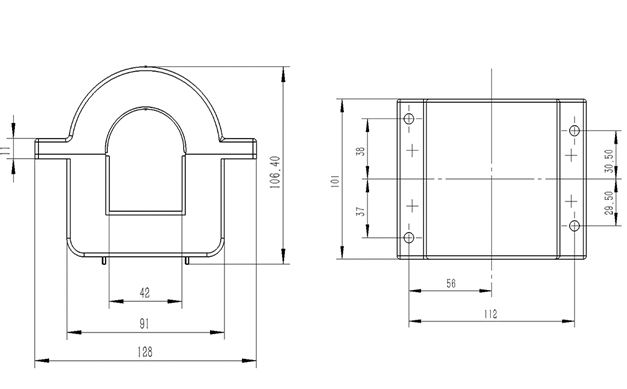 2000t Ratio Split Core Current Transformer Ct Toroidal Epoxy ...